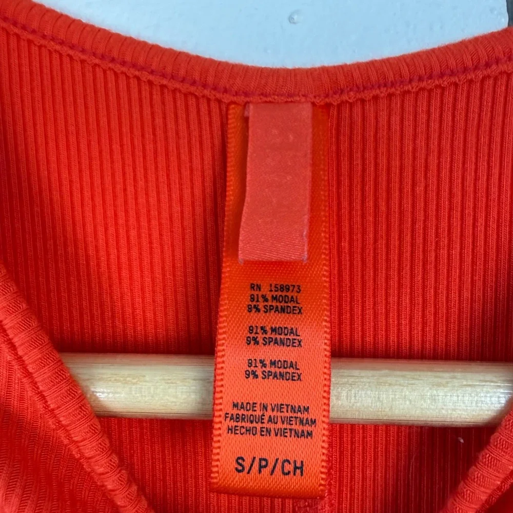SKIMS | Dresses | Skims Orange Fire Soft Lounge Ribbed Stretch Modal ...